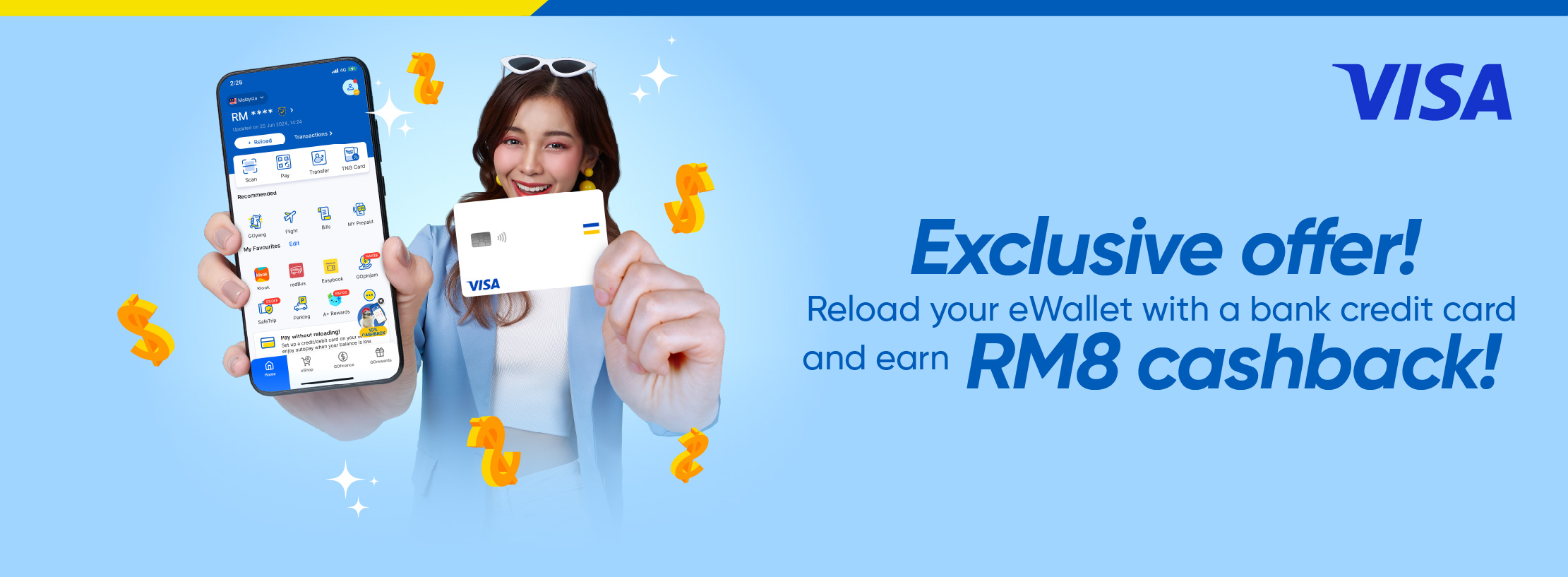 Reload & Get RM8 Cashback! | Touch 'n Go