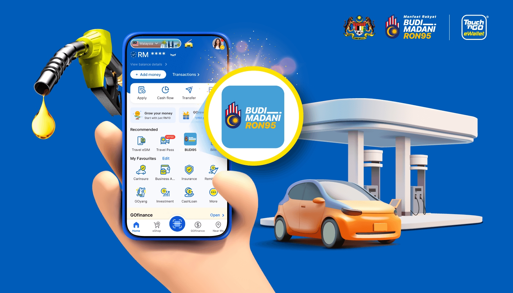2 ways to claim BUDI MADANI RON95 on TNG eWallet | Touch 'n Go